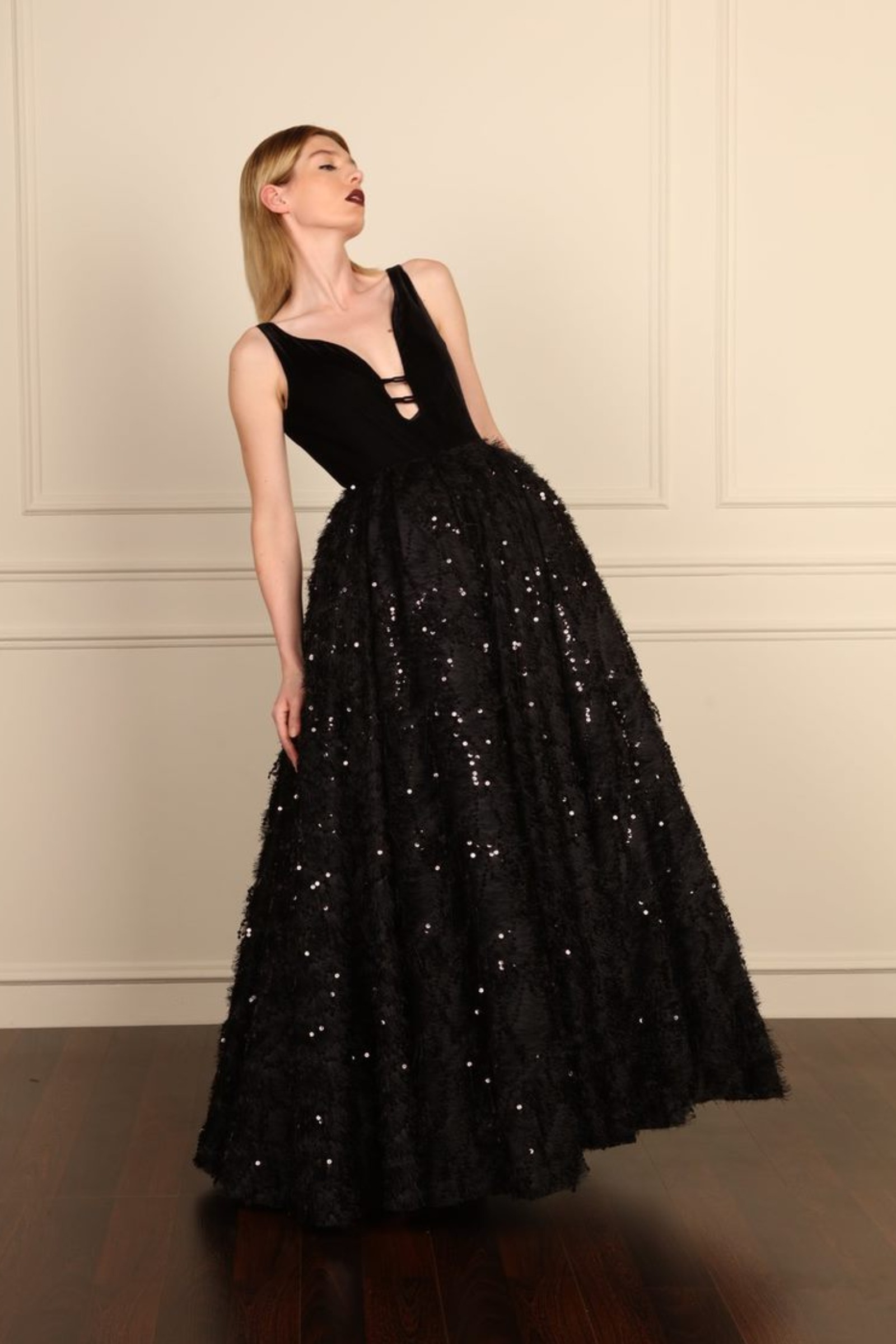 Rent ALINA ANWAR COUTURE Flowy Embellished Ballgown in Dubai - Designer 24