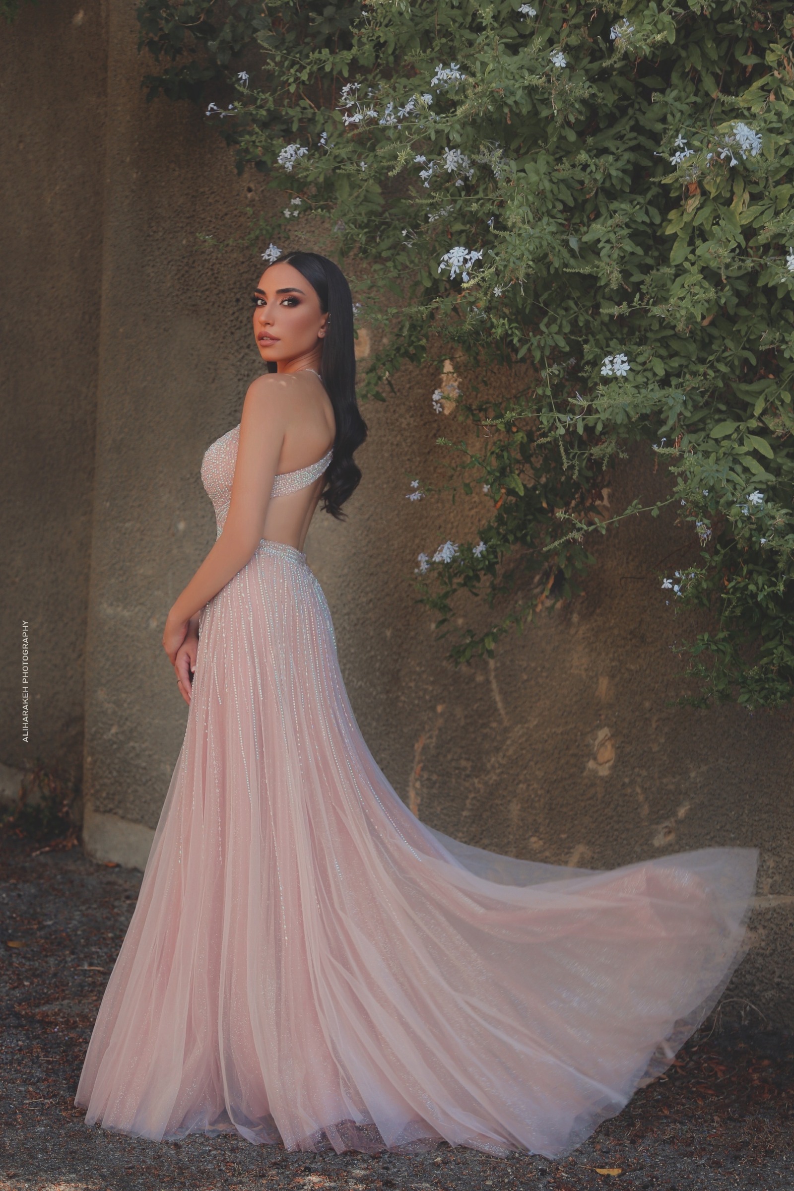 Rent CATWALK COUTURE Flowy Embellished Cut-Outs Dress in Dubai ...