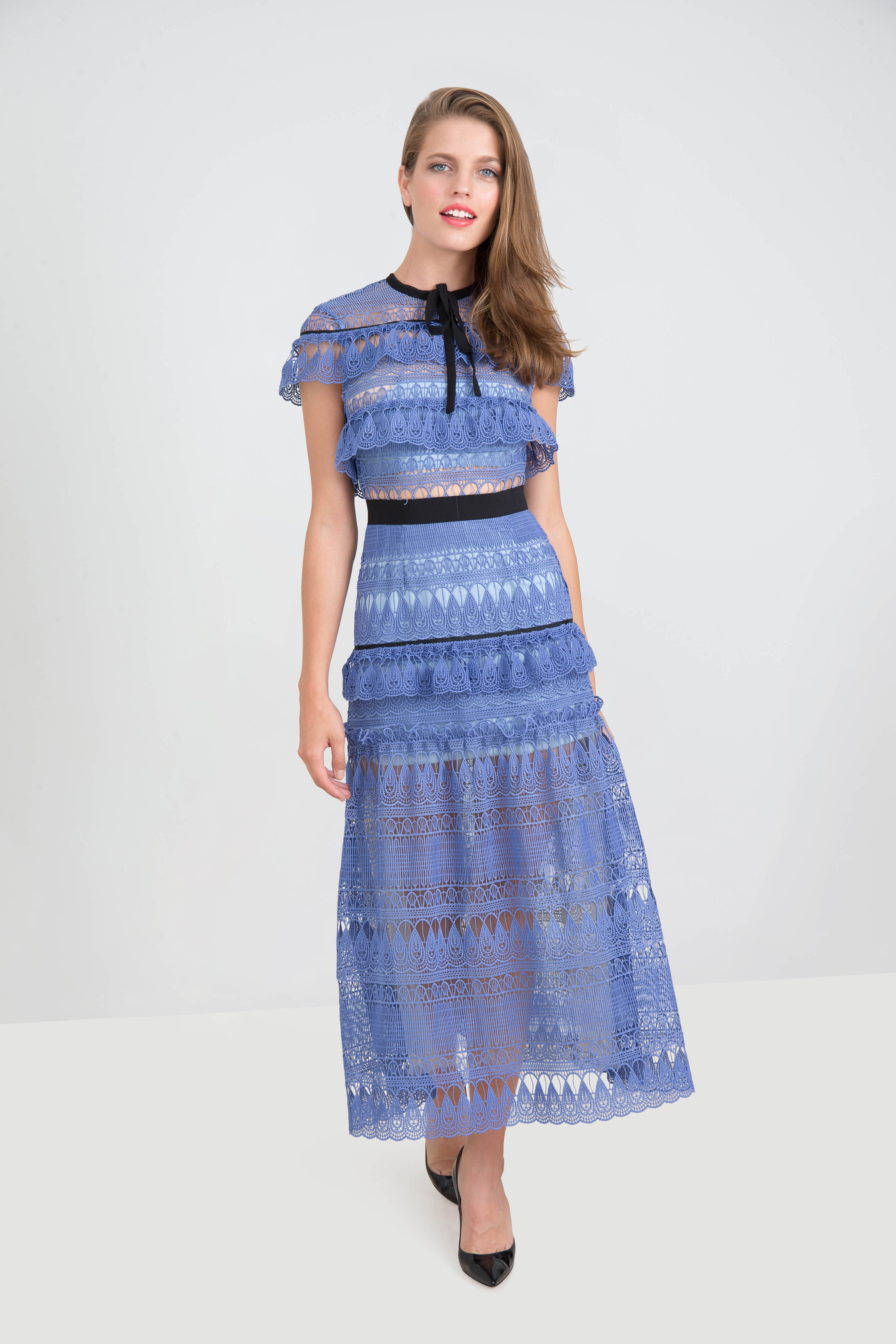 Rent SELF-PORTRAIT Sheer Lace Dress in Dubai - Designer 24