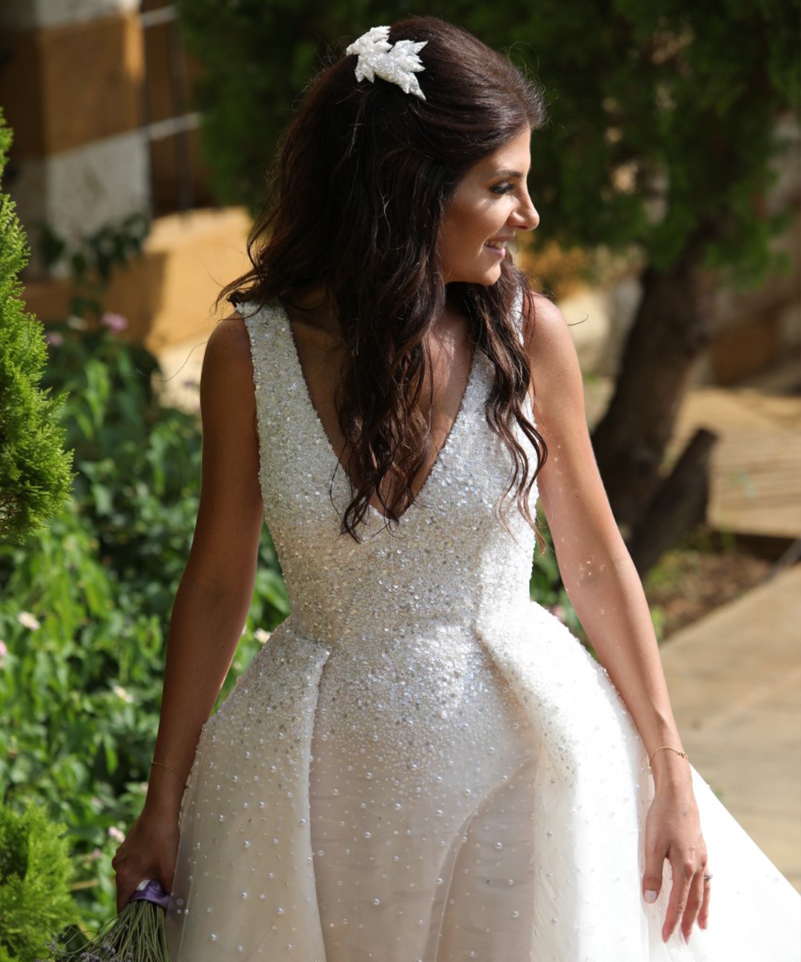 Rent JAD KHALIL Sleeveless V-neck Bridal Gown in Lebanon - Designer 24