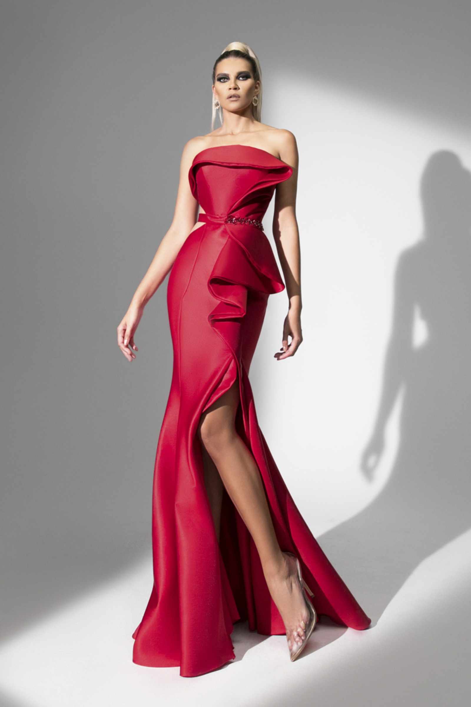 Rent KHALED & MARWAN MAISON DE COUTURE Mermaid Off The Shoulder Dress ...
