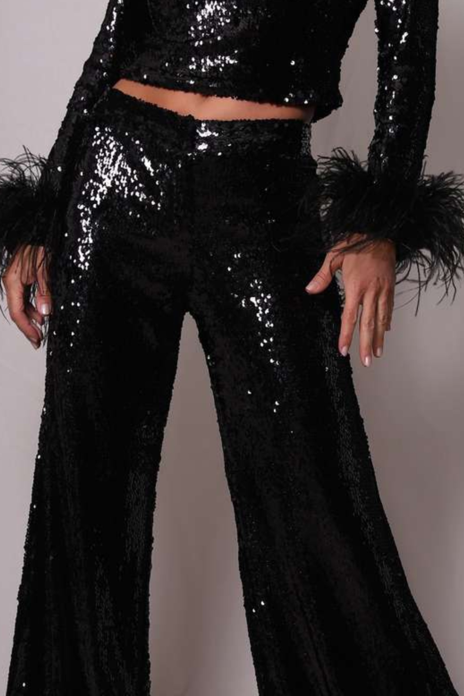 Rent MABOUCH Flared Sequined Pant in Dubai - Designer 24