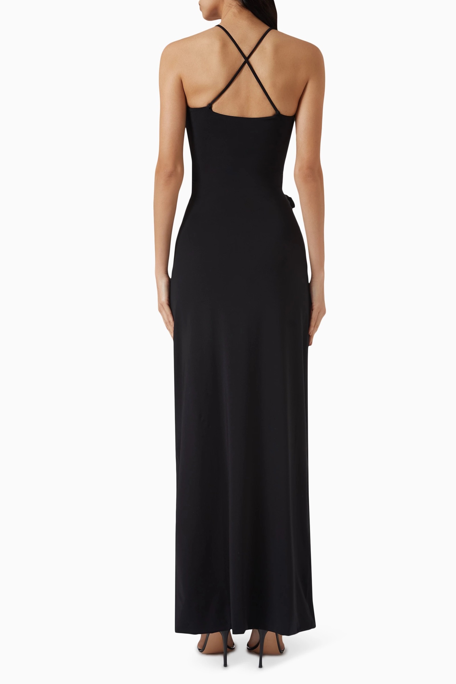 Rent MAYGEL CORONEL Halter Cut-Out Roses Dress in Dubai - Designer 24