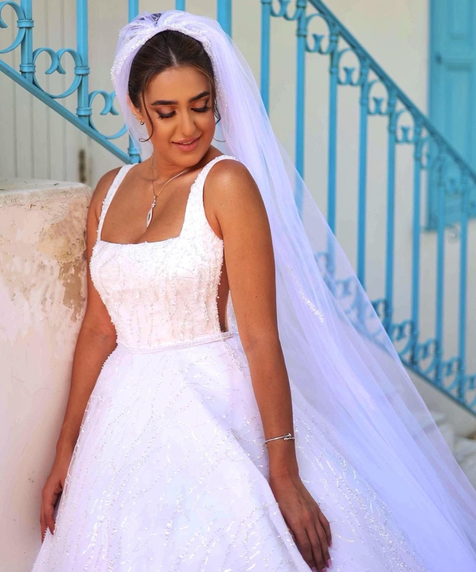 Rent NICOLAS MAALOUF Square Embellished Gown in Lebanon - Designer 24