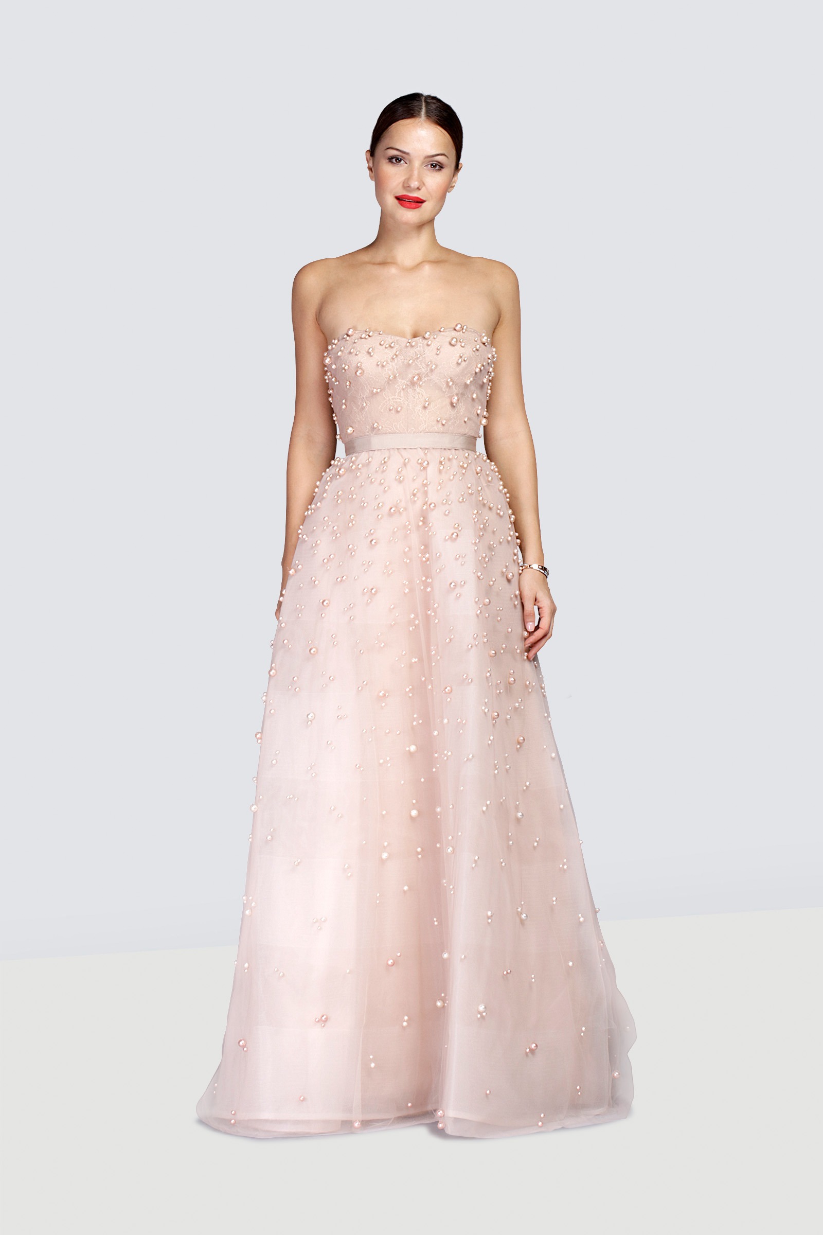 Rent REEM ACRA Pearl Embelished Gown in Dubai - Designer 24