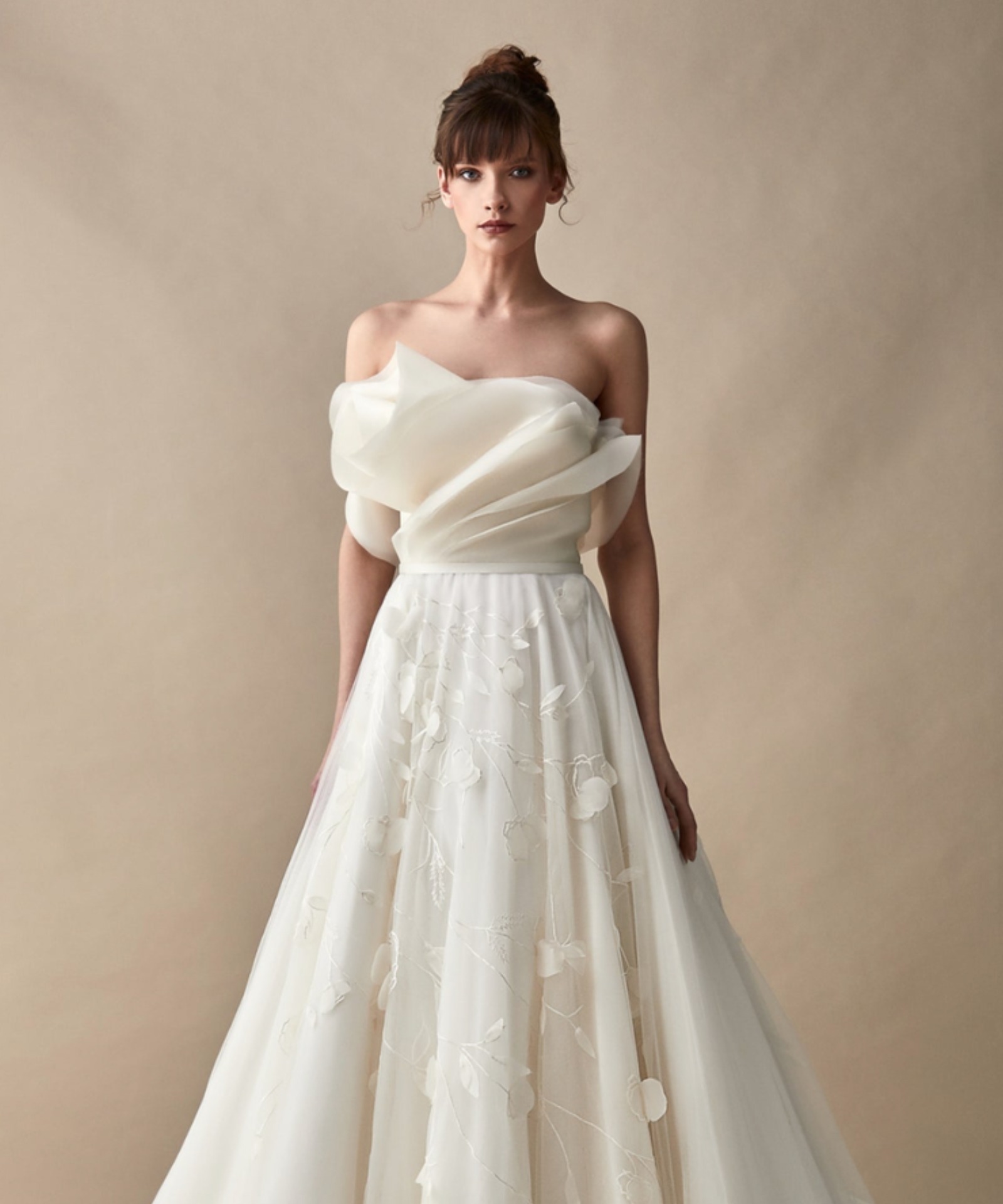 Rent SANDY NOUR Off Shoulder Flowy Gown in Dubai - Designer 24