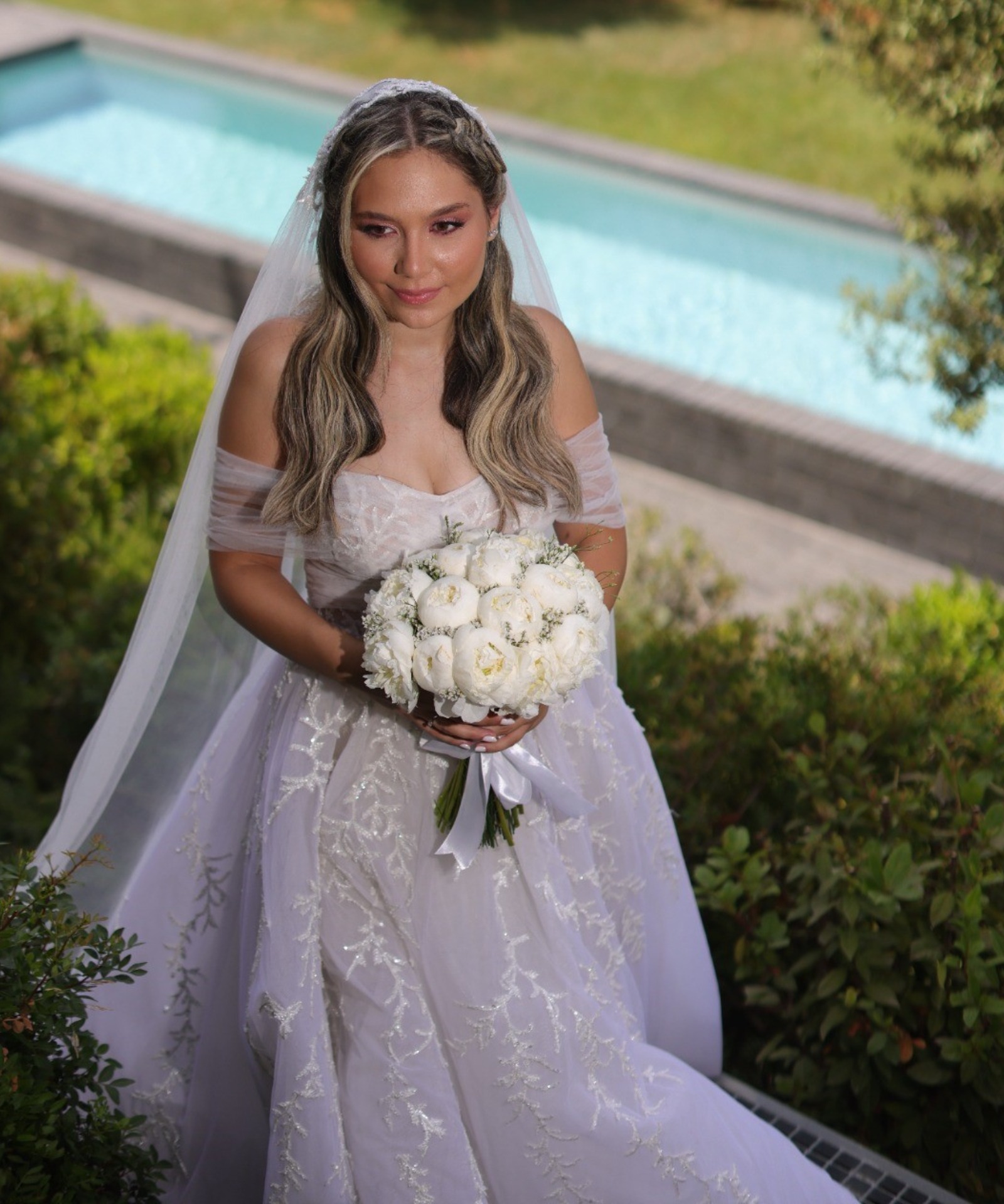 Rent TAGHRID EL HAGE Off-Shoulder Embellished Bridal in Dubai - Designer 24