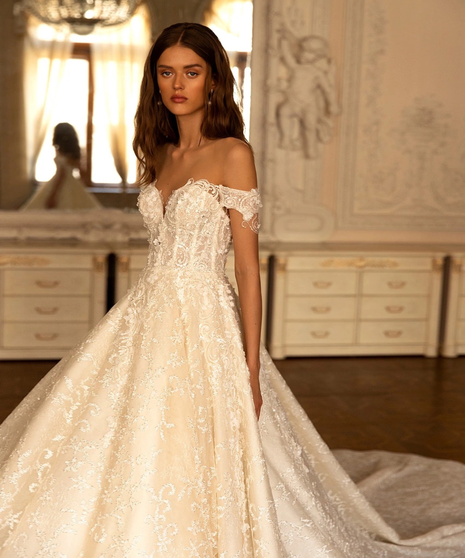 Rent WONA CONCEPT Off Shoulder Embellished Gown in Dubai - Designer 24